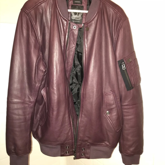 Diesel | Jackets & Coats | Mens Diesel Leather Bomber Jackets Xl | Poshmark